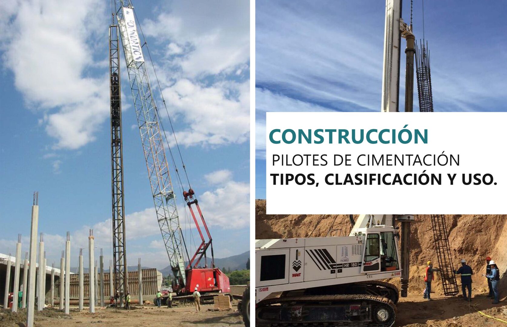 Pilotes de cimentación tipos, clasificación y uso. - ARQZON